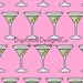 Seamless Martini Digital Pattern | Continuous Repeat Pattern | Classy ...