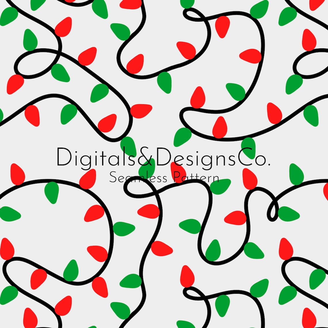 Seamless Christmas Digital Pattern | Continuous Repeat Pattern ...