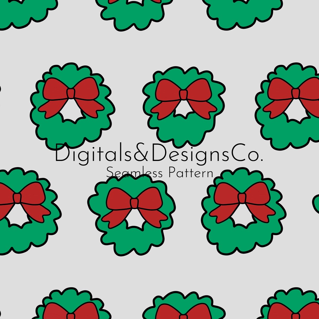 Seamless Christmas Digital Pattern | Seamless Repeat Pattern ...