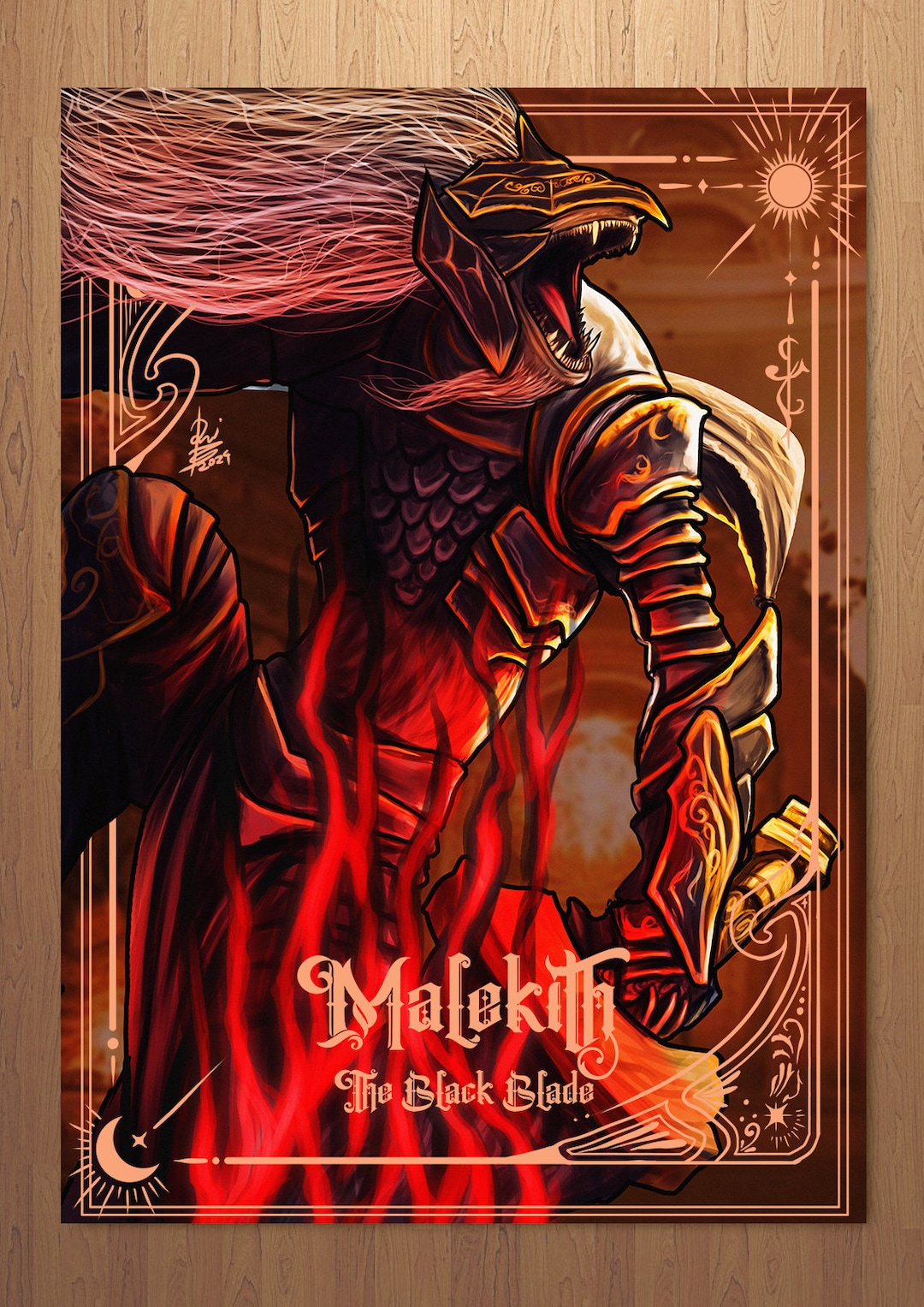 Malekith Elden Ring FOIL A3 Art Print 11.7 X 16.5 Inches - Etsy