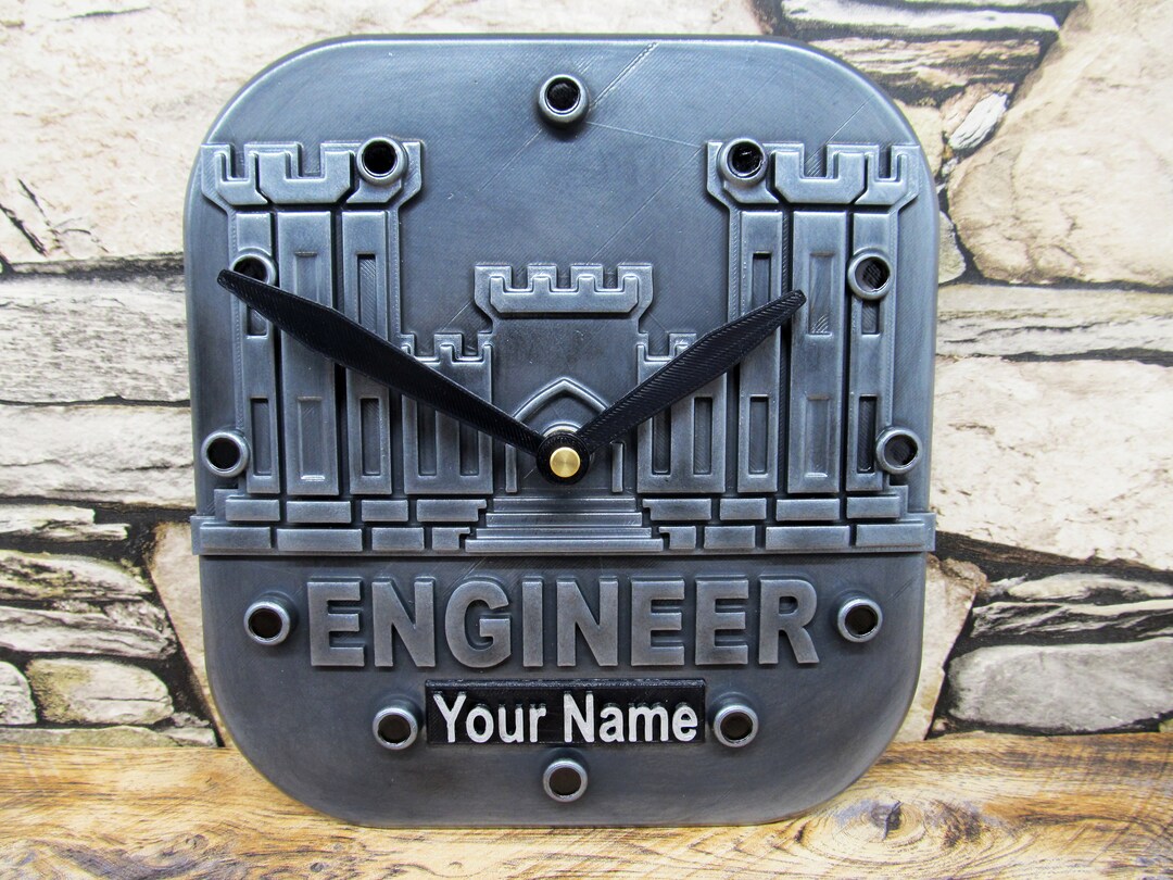 Engineer Corps Wall Clock - Etsy