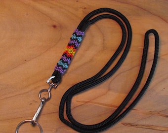 Native american beaded lanyard | Etsy