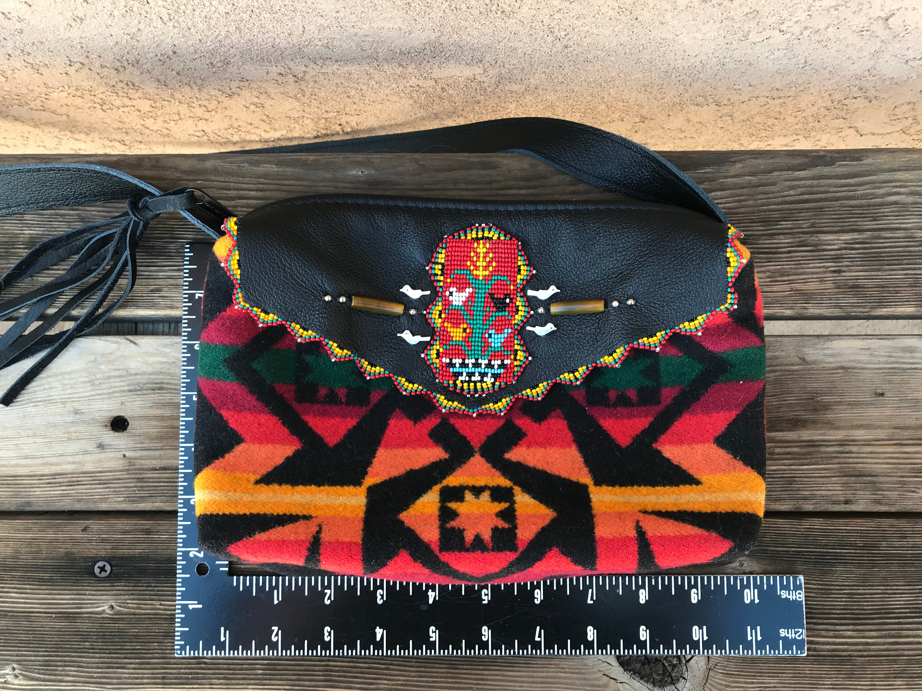 Native American Beaded Shoulder Crossbody Bag Purse With - Etsy