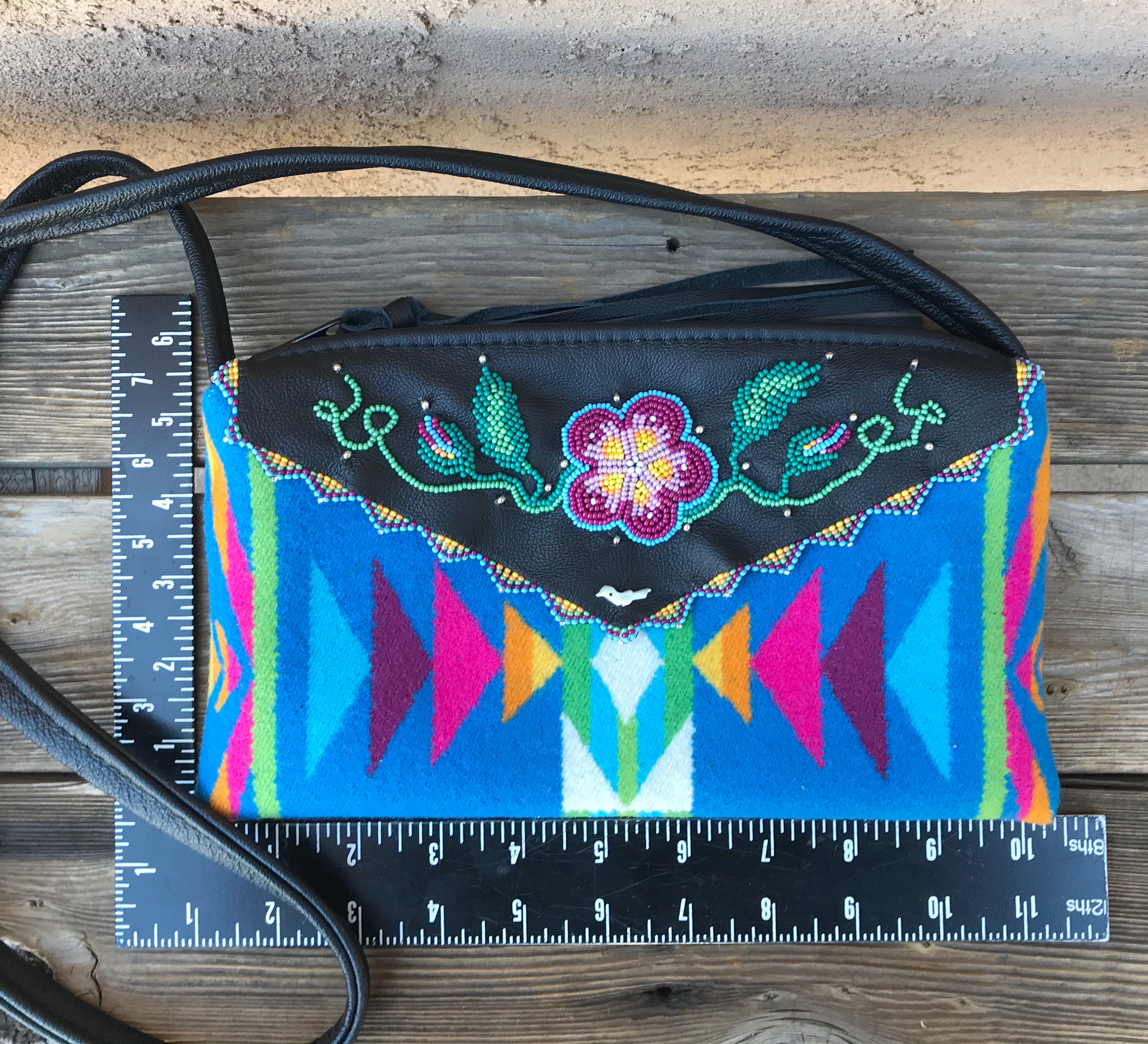 Native American Beaded Small Shoulder Crossbody Bag Purse With - Etsy