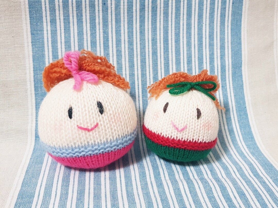 Christmas Rolling Roly-poly - Knit Doll - Etsy