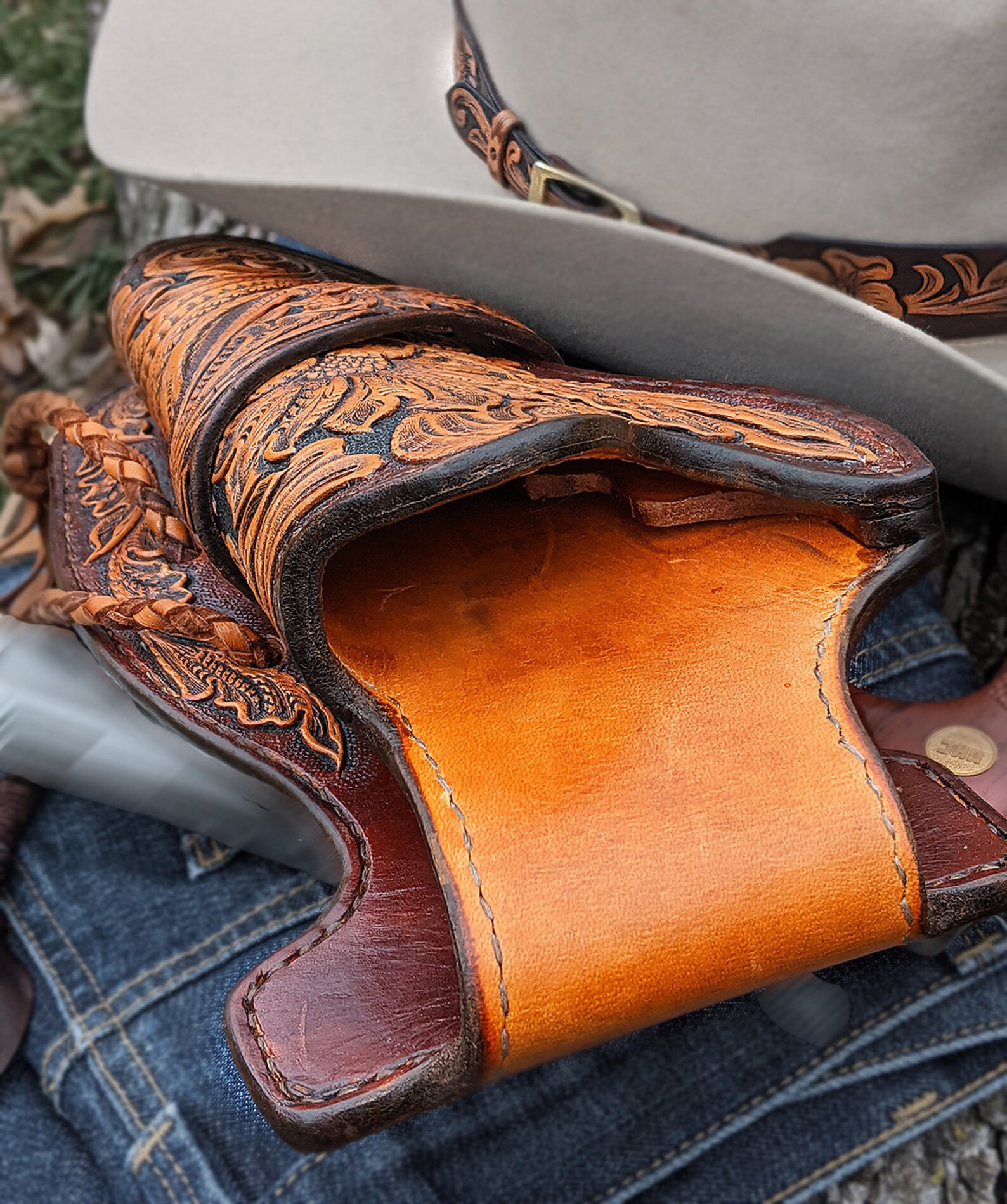Holster Colt Python Tooled Leather Sheridan Floral - Etsy