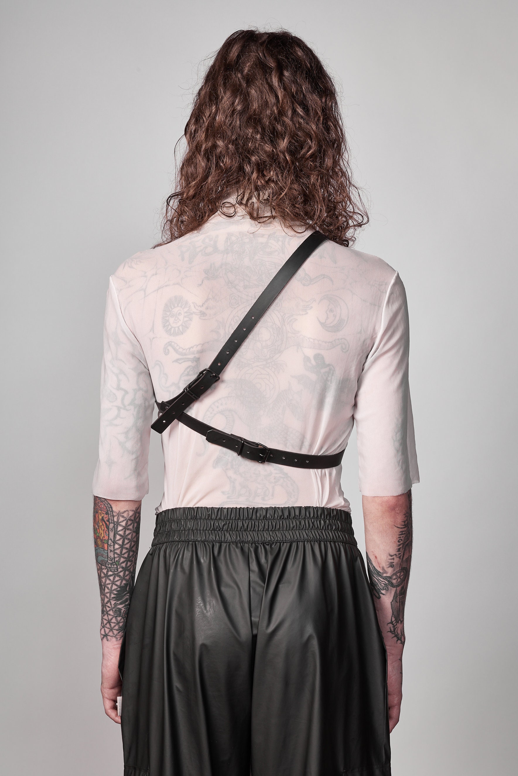 Grey Harness, Geometric, Futuristic, Unisex, Handcrafted in Berlin ...