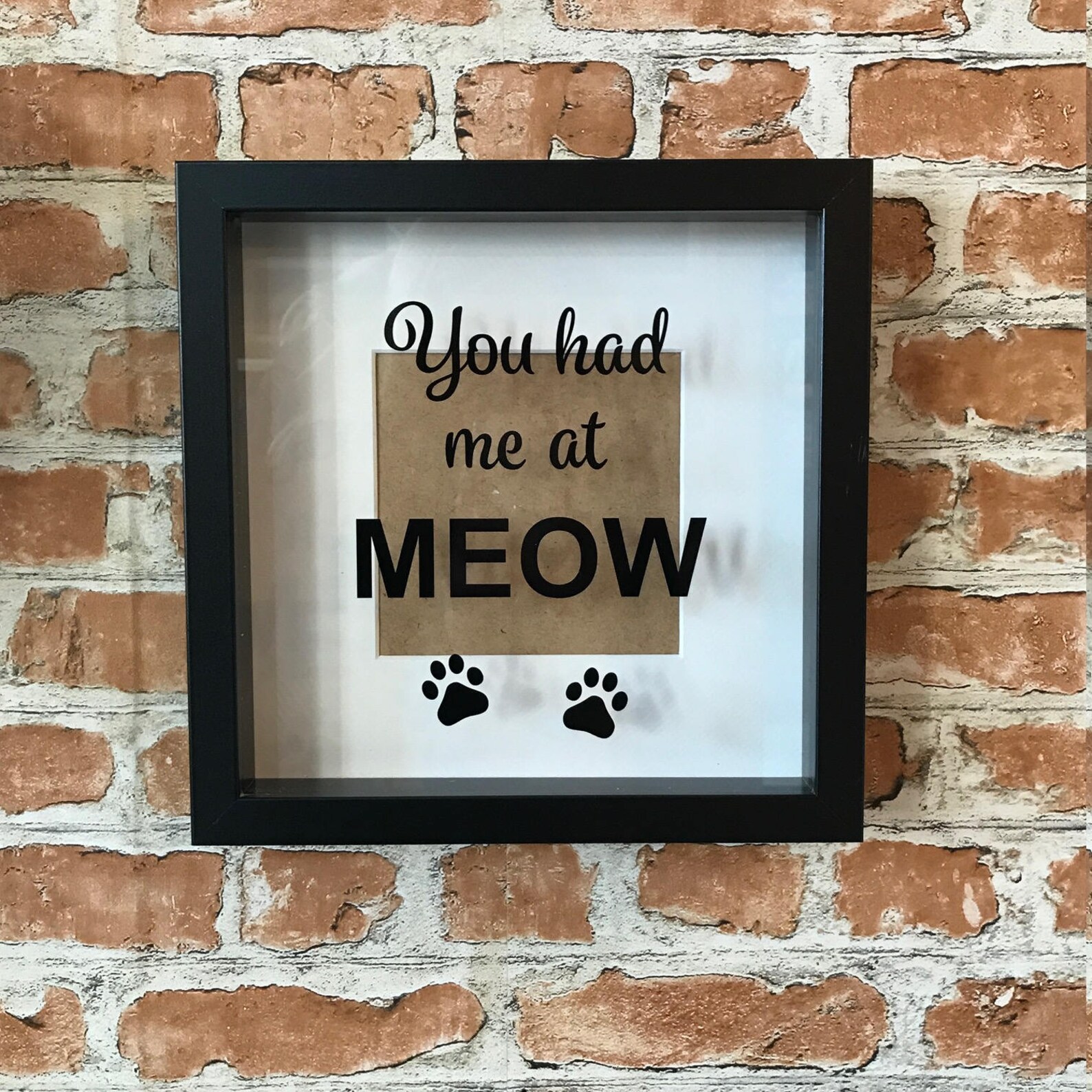 Cat Lover You Had Me at MEOW Photo Frame - Etsy