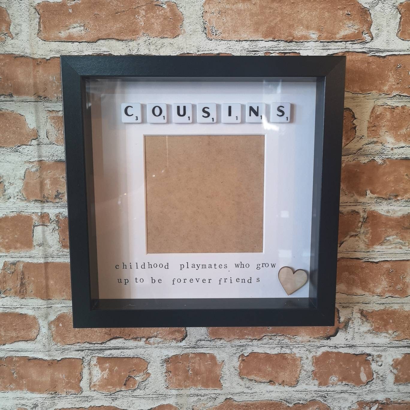 Cousins Scrabble Photo Frame Childhood Playmates Family - Etsy