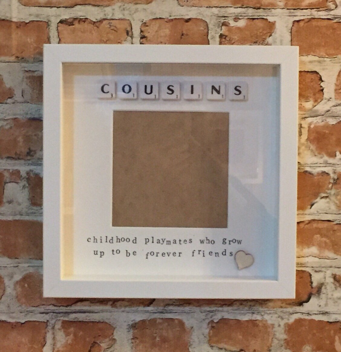 Cousins Scrabble Photo Frame Childhood Playmates Family - Etsy