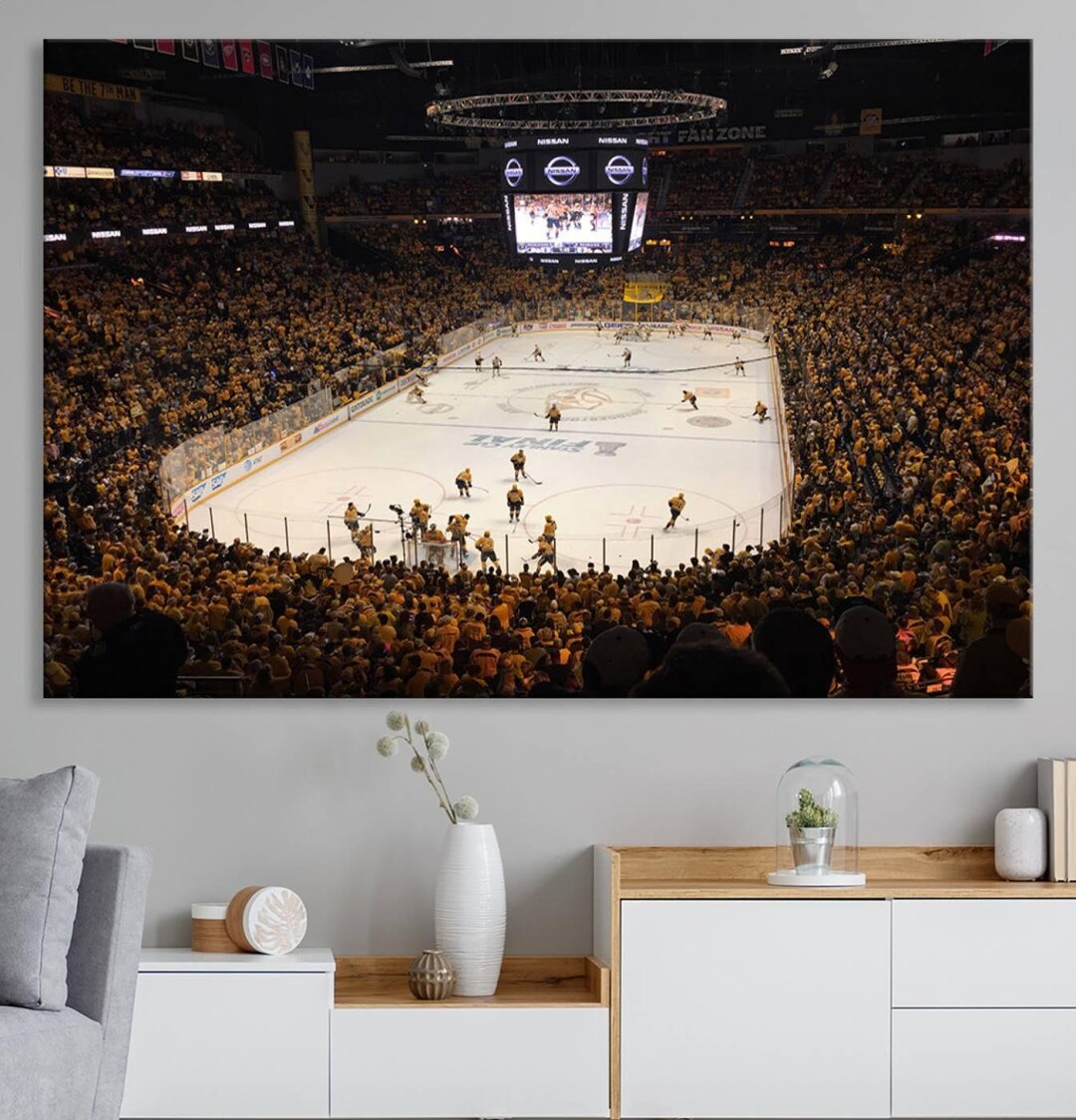 Bridgestone Arena Wall Art Canvas Print, Nashville Predators Poster ...