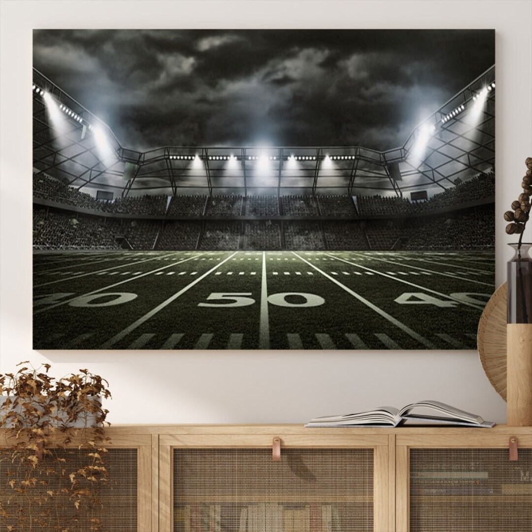 American Football Stadium Wall Art NFL Canvas Print Framed - Etsy