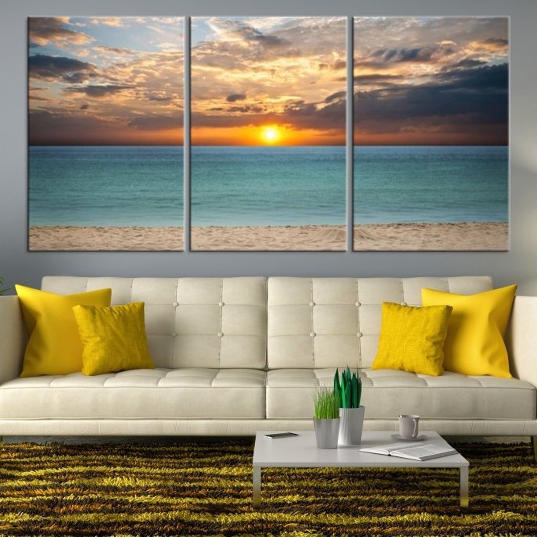 Xlarge Sunset Canvas Print, Extra Large Wall Art, Sunset Wall Art ...