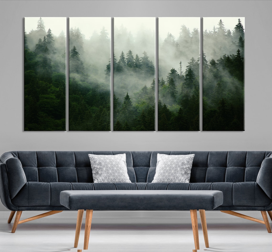 Extra Large Forest Wall Art Print Forest Nature Canvas Print - Etsy