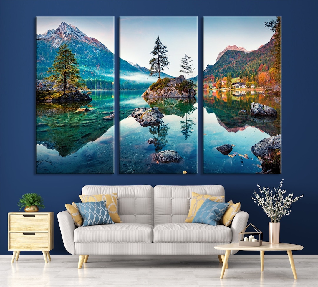 Large Canvas Wall Art Print: Stunning Landscape, Relaxing Wall Art ...