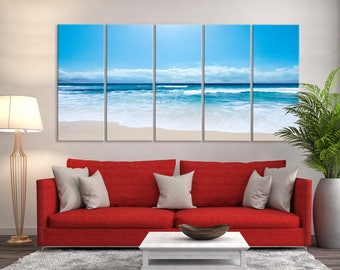 Large beach wall art | Etsy