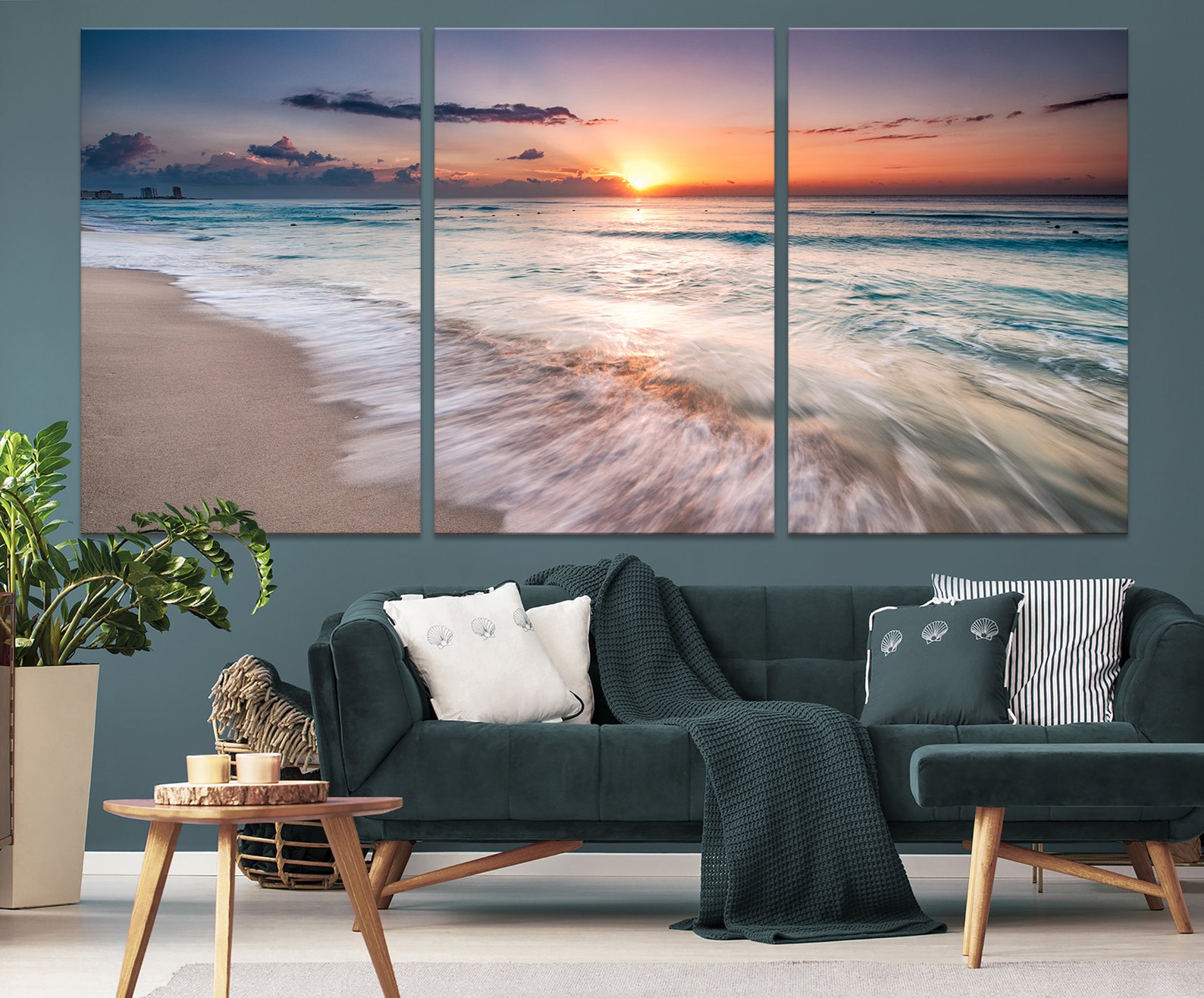 Tropical Wall Art Large Ocean Wall Art Ocean Landscape Art - Etsy
