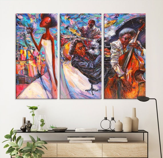 Abstract Jazz Band Art