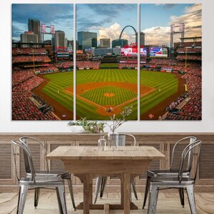 Busch Stadium Print Wall Art Baseball Canvas Art Print, St. Louis ...