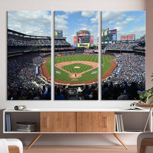 Citi Field Wall Art, Stadium Canvas Art Print, New York Mets Wall Decor ...