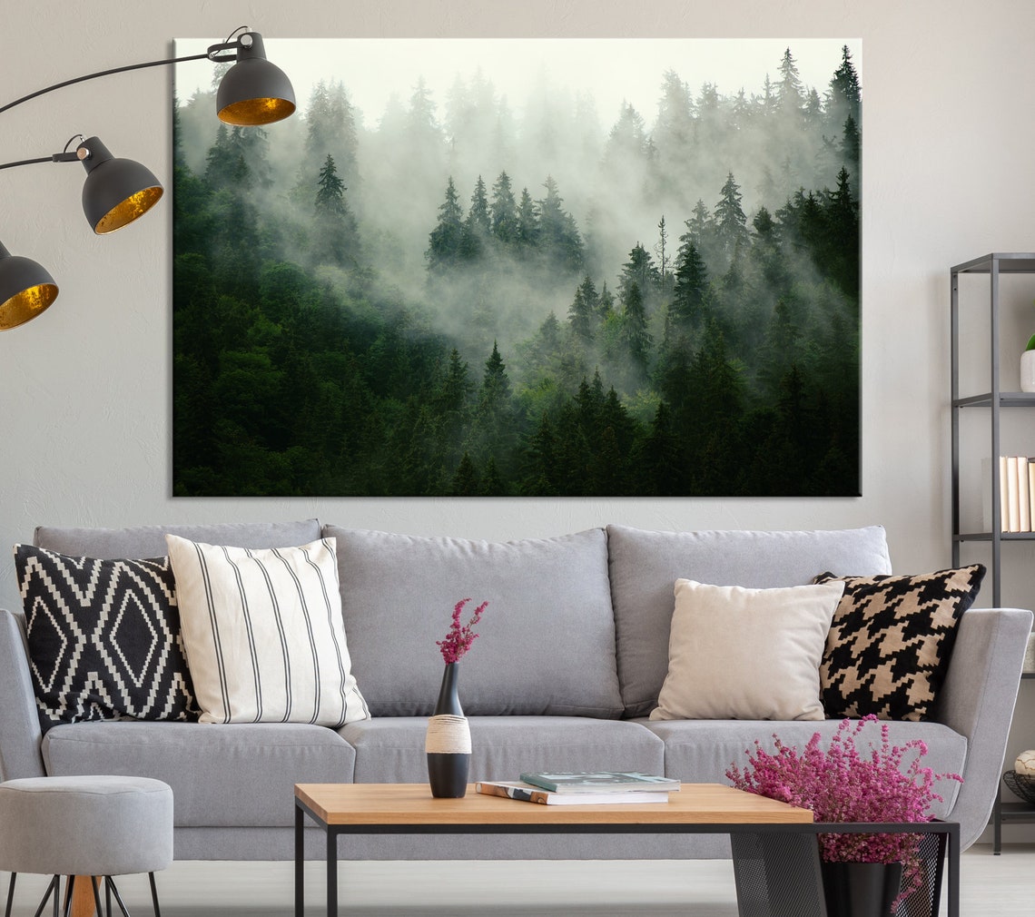 Extra Large Forest Wall Art Print Forest Nature Canvas Print - Etsy