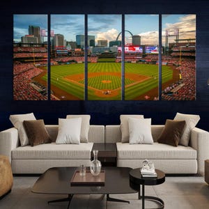 Busch Stadium Print Wall Art Baseball Canvas Art Print, St. Louis ...