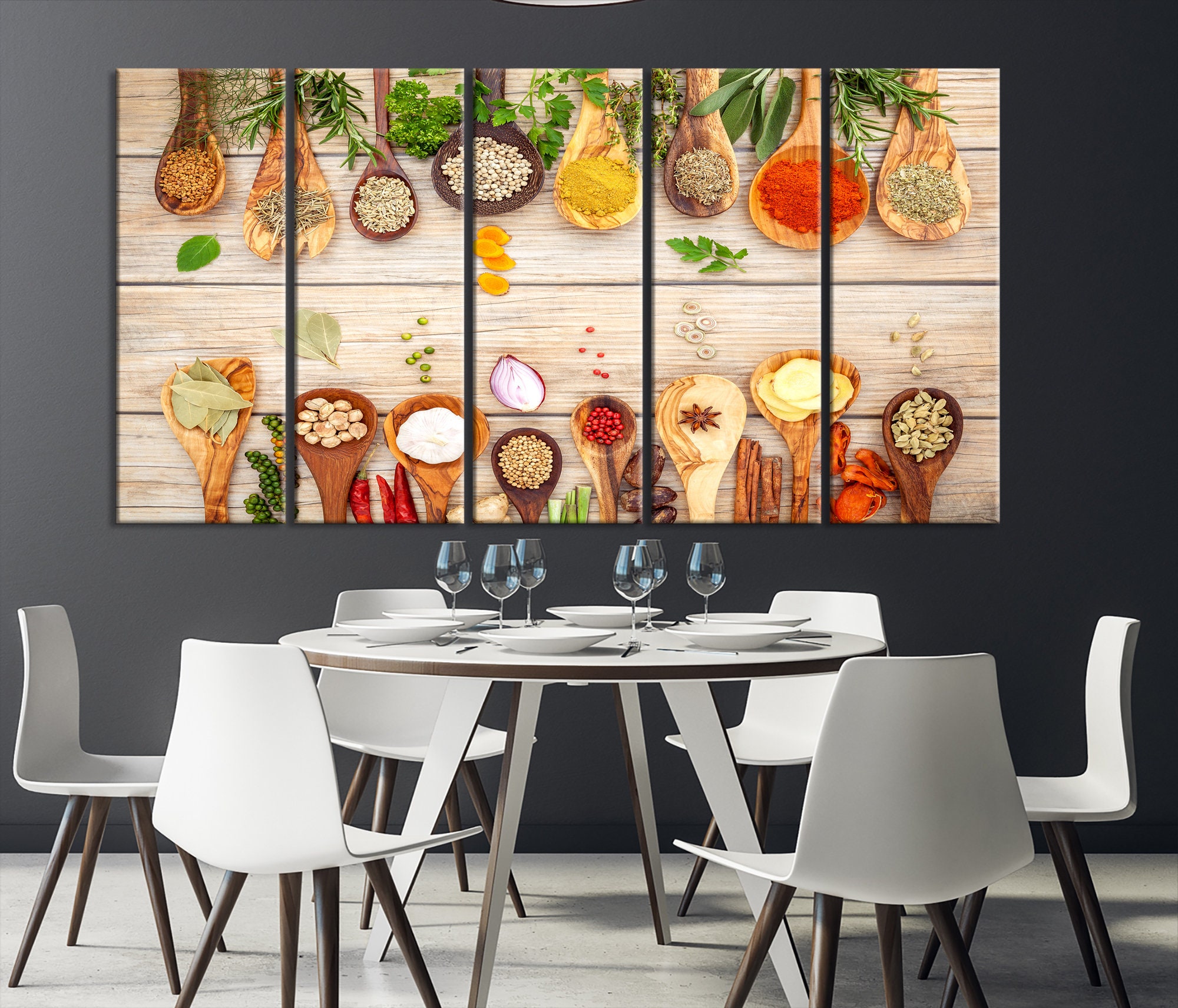 Modern Kitchen Wall Art Large Canvas Print Extra Large - Etsy