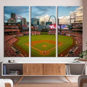 Busch Stadium Print Wall Art Baseball Canvas Art Print, St. Louis ...