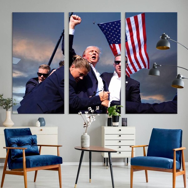 Trump Canvas Wall Art - Etsy