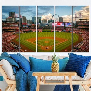 Busch Stadium Print Wall Art Baseball Canvas Art Print, St. Louis ...