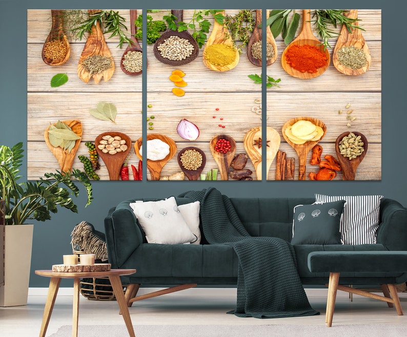 Modern Kitchen Wall Art Large Canvas Print Extra Large - Etsy