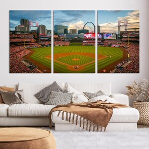 Busch Stadium Print Wall Art Baseball Canvas Art Print, St. Louis ...