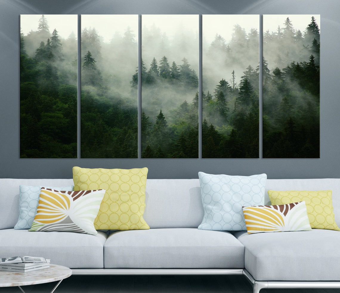 Extra Large Forest Wall Art Print Forest Nature Canvas Print - Etsy