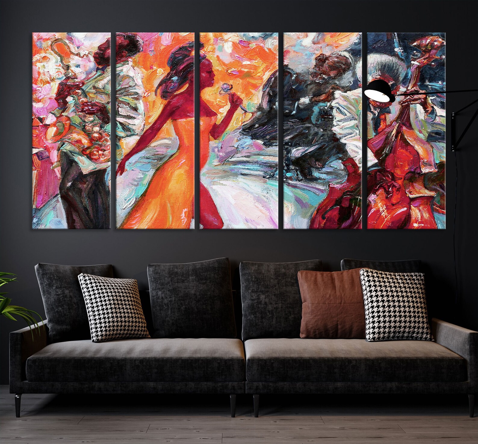Jazz Artwork Large Abstract Jazz Wall Art African American - Etsy