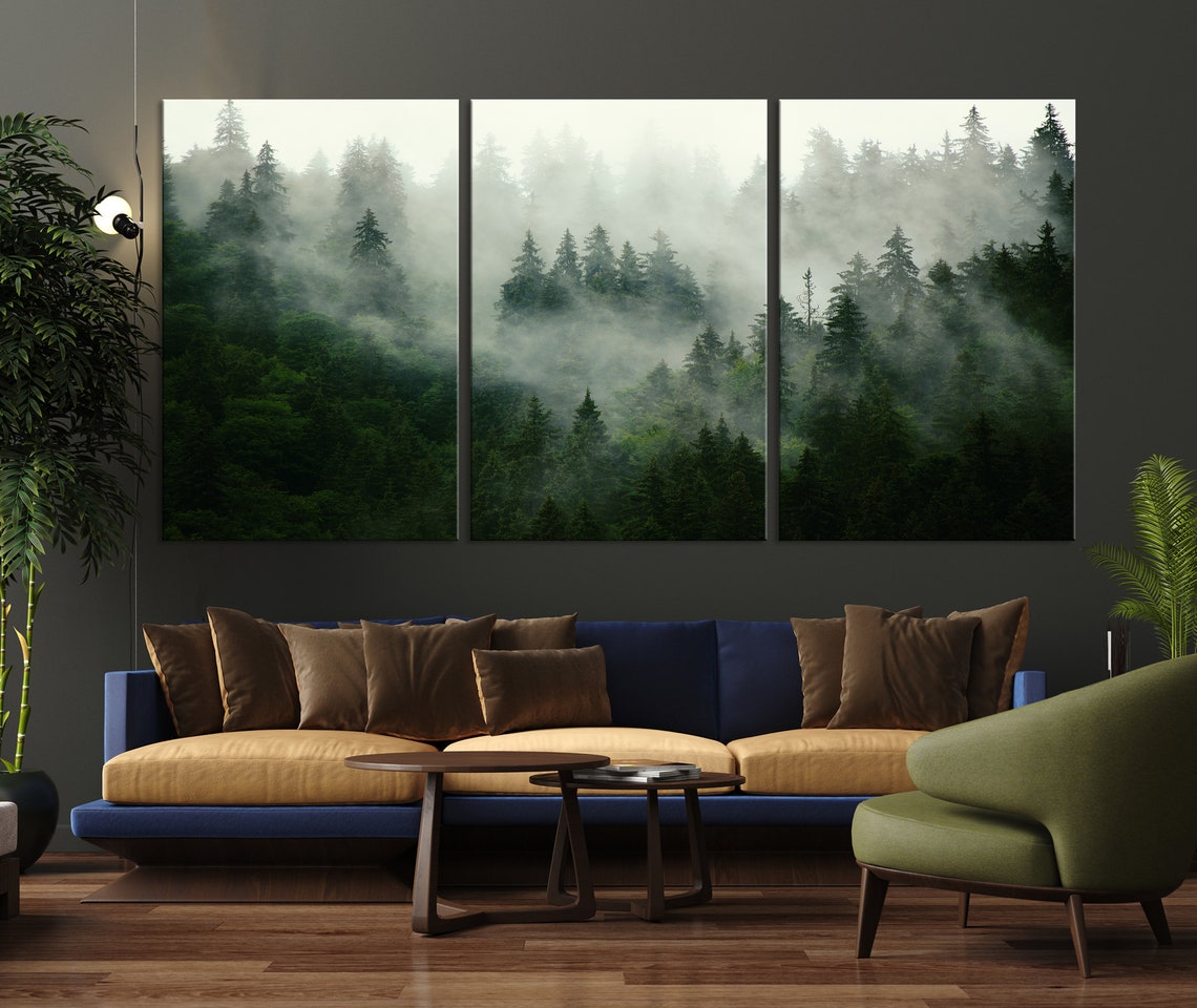 Extra Large Forest Wall Art Print Forest Nature Canvas Print - Etsy