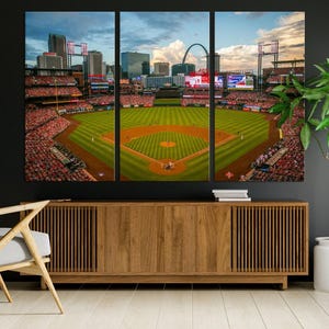 Busch Stadium Print Wall Art Baseball Canvas Art Print, St. Louis ...