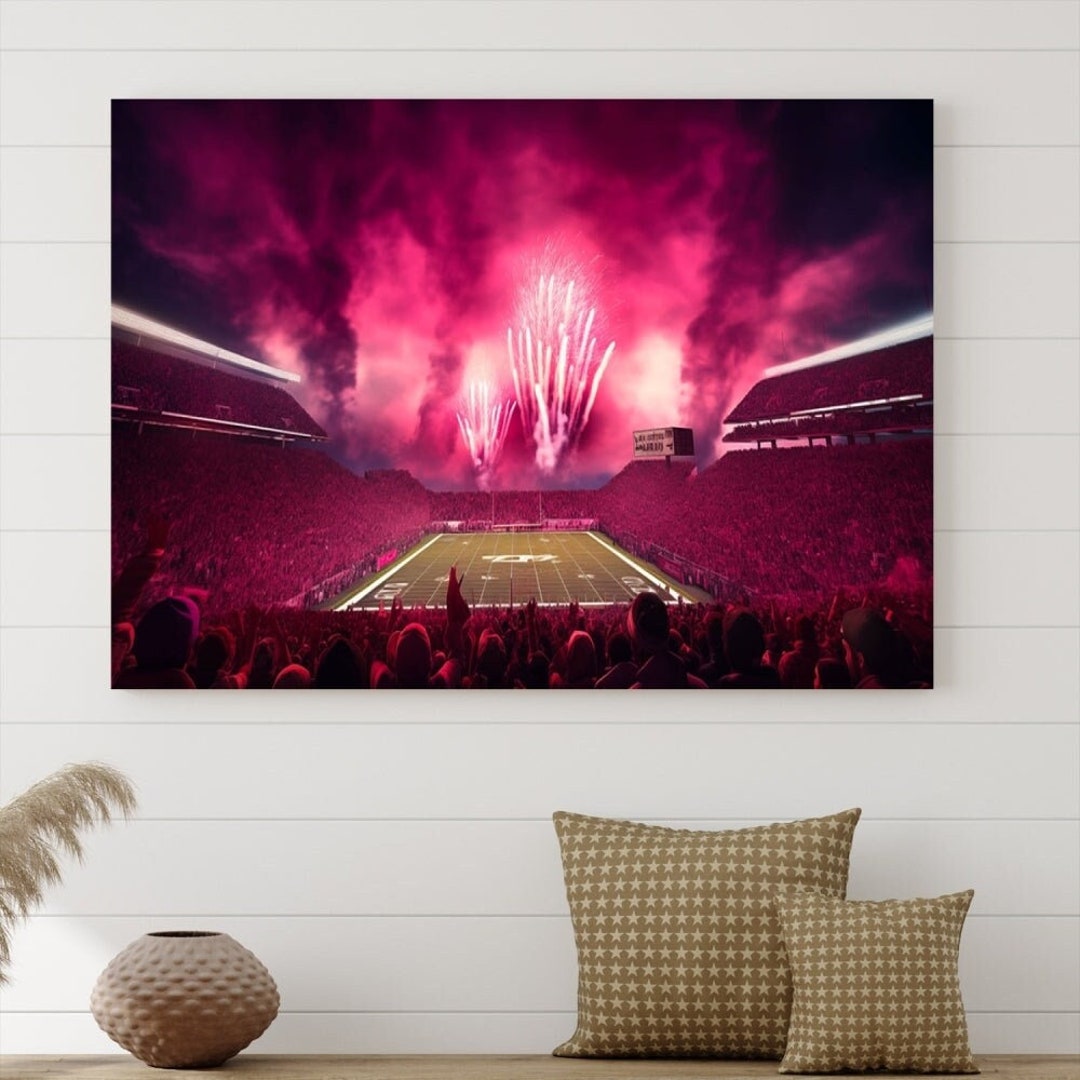 Bryant Denny Stadium Football Stadium Canvas Print, Sports Wall Art ...