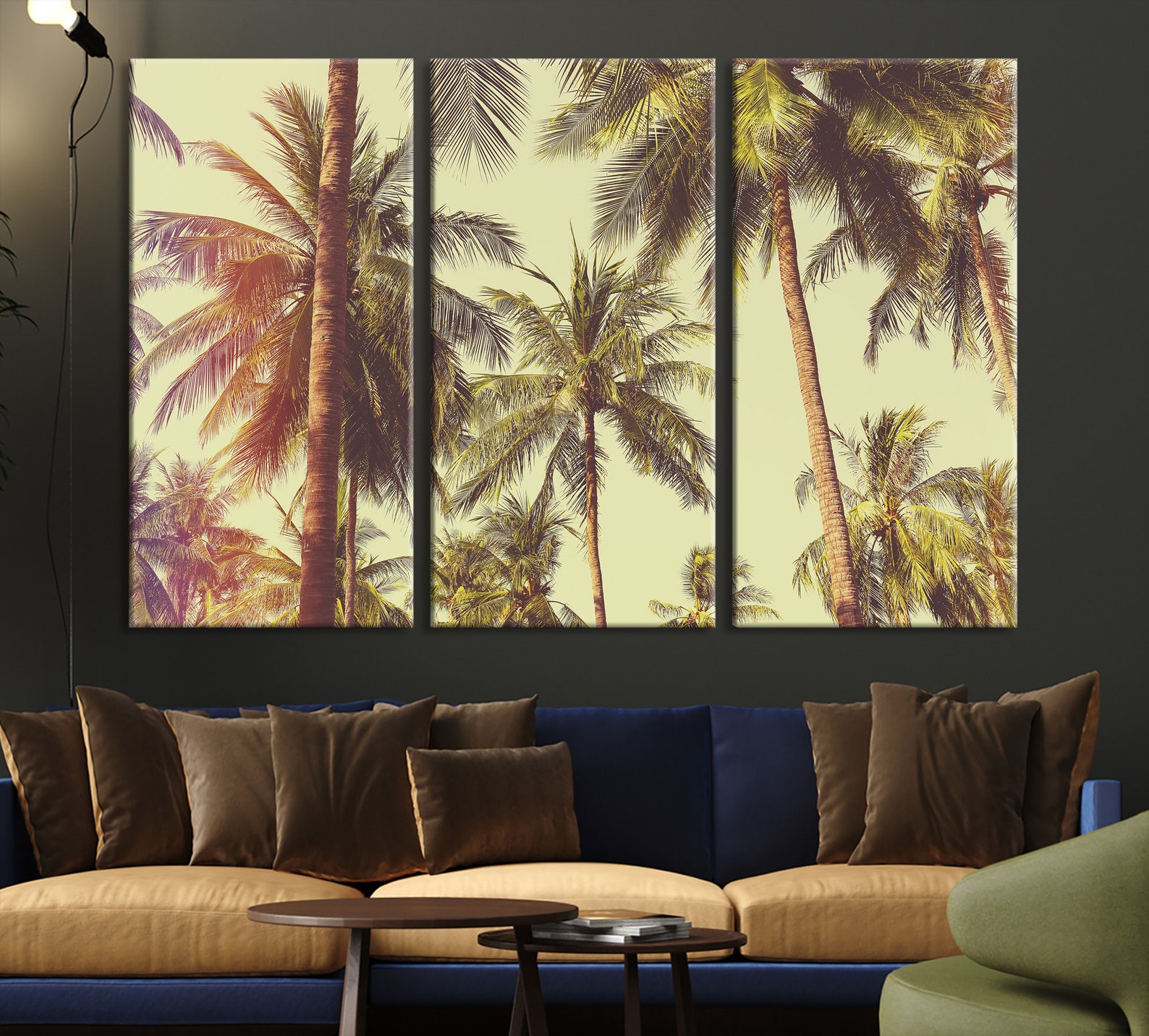 Extra Large Palm Tree Wall Art Print Tropical Canvas Wall - Etsy