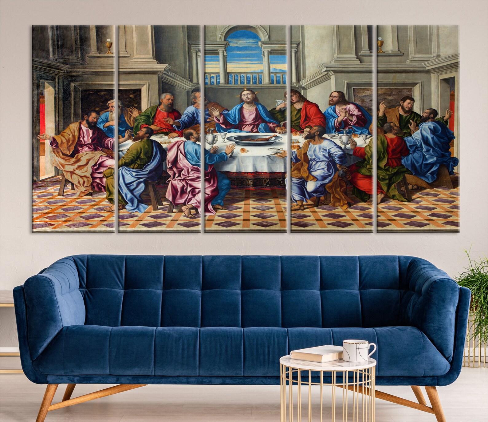 Extra Large the Last Supper Canvas Wall Art the Last Supper - Etsy