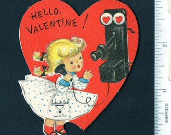 Phone Valentine Card | Etsy