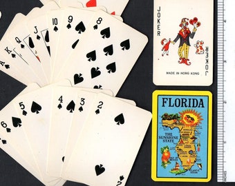 Vintage Florida Playing Cards - Etsy