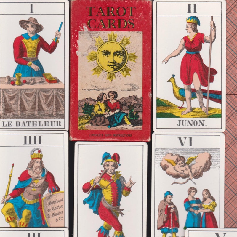 Antique Tarot Cards - Etsy
