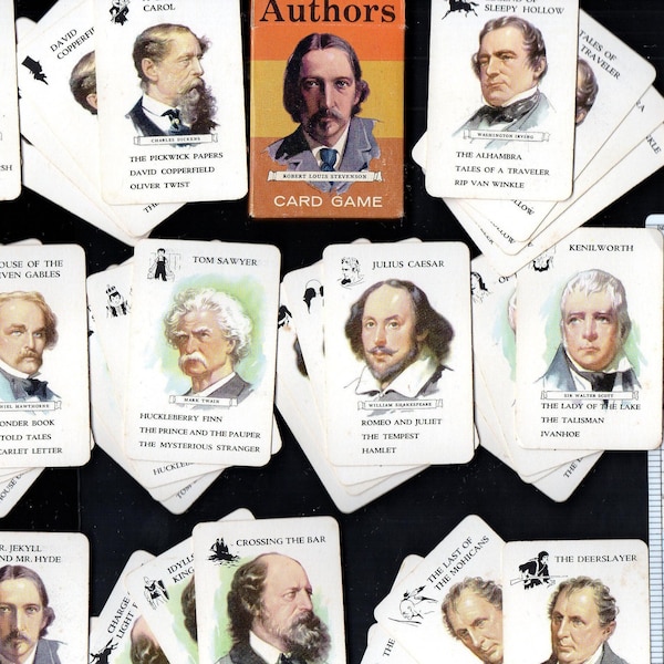 Authors Card Game - Etsy
