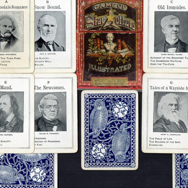 Authors Card Game - Etsy
