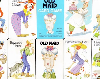 Old Maid Card Game Vintage - Etsy