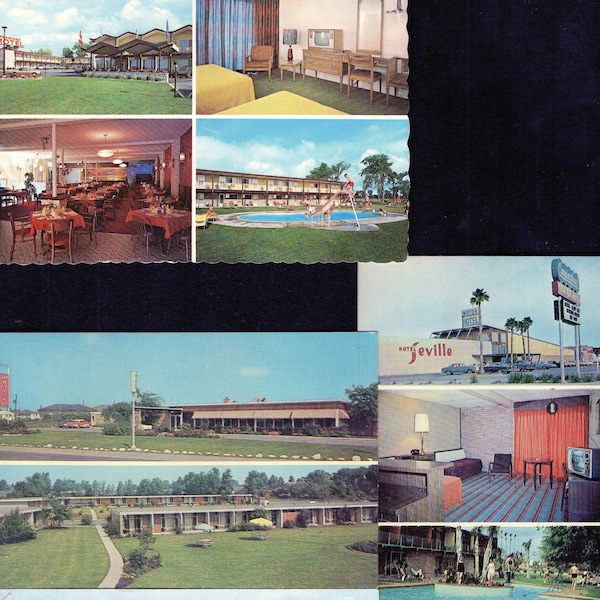 Motel Postcards - Etsy