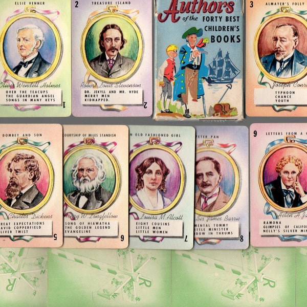 Authors Card Game - Etsy