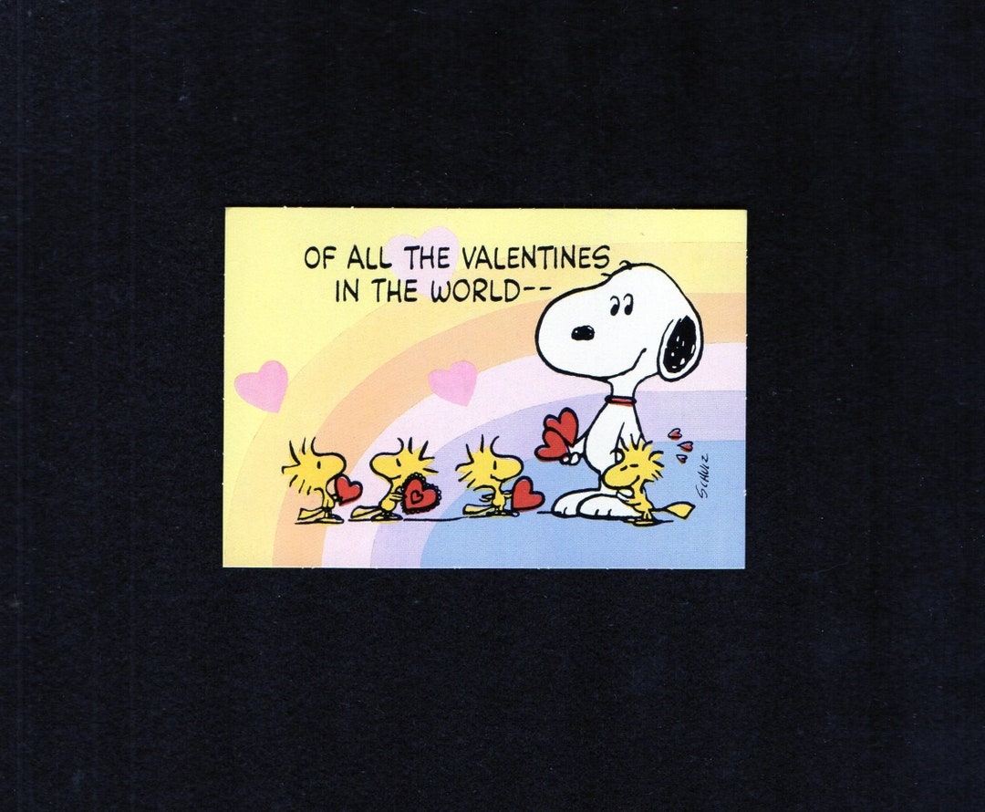 Vintage Peanuts Card Snoopy,woodstock,bird Friends of All the ...