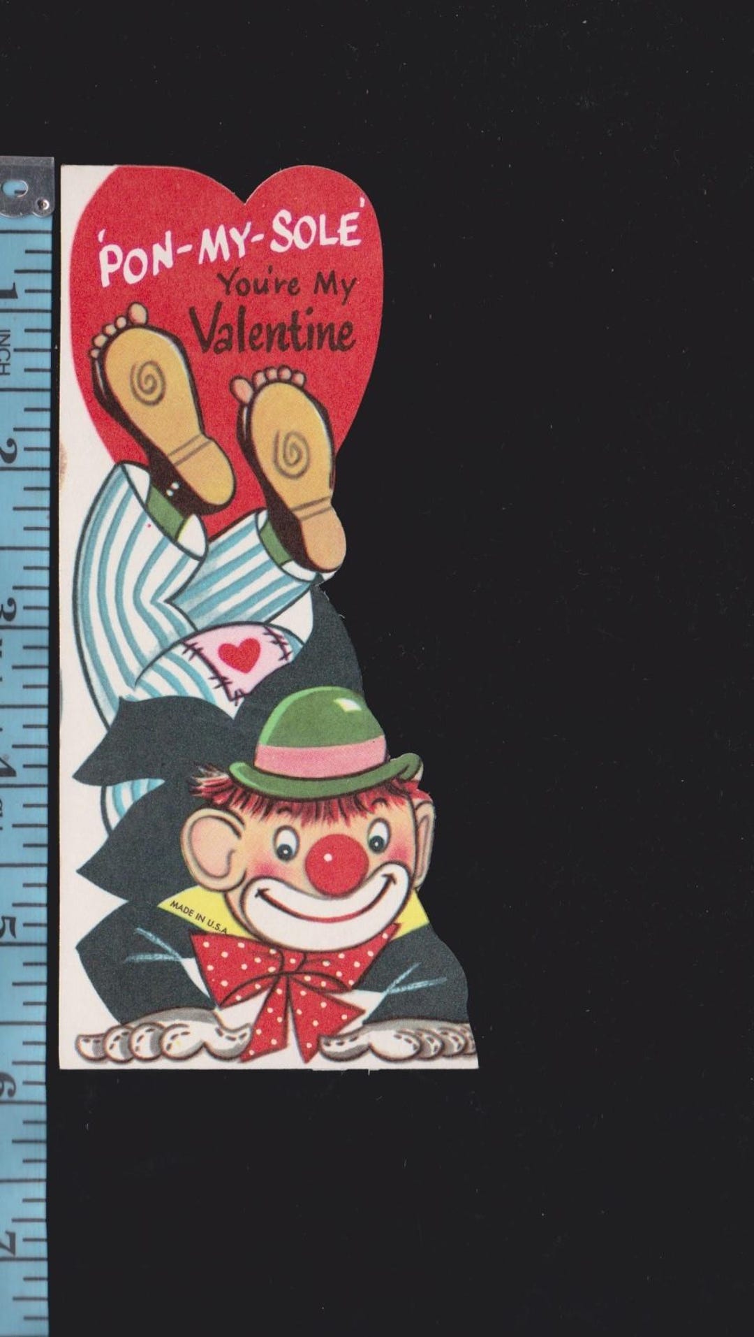 Vintage Original Card Circus CLOWN Holes in Shoes & Patch on Pants Does ...