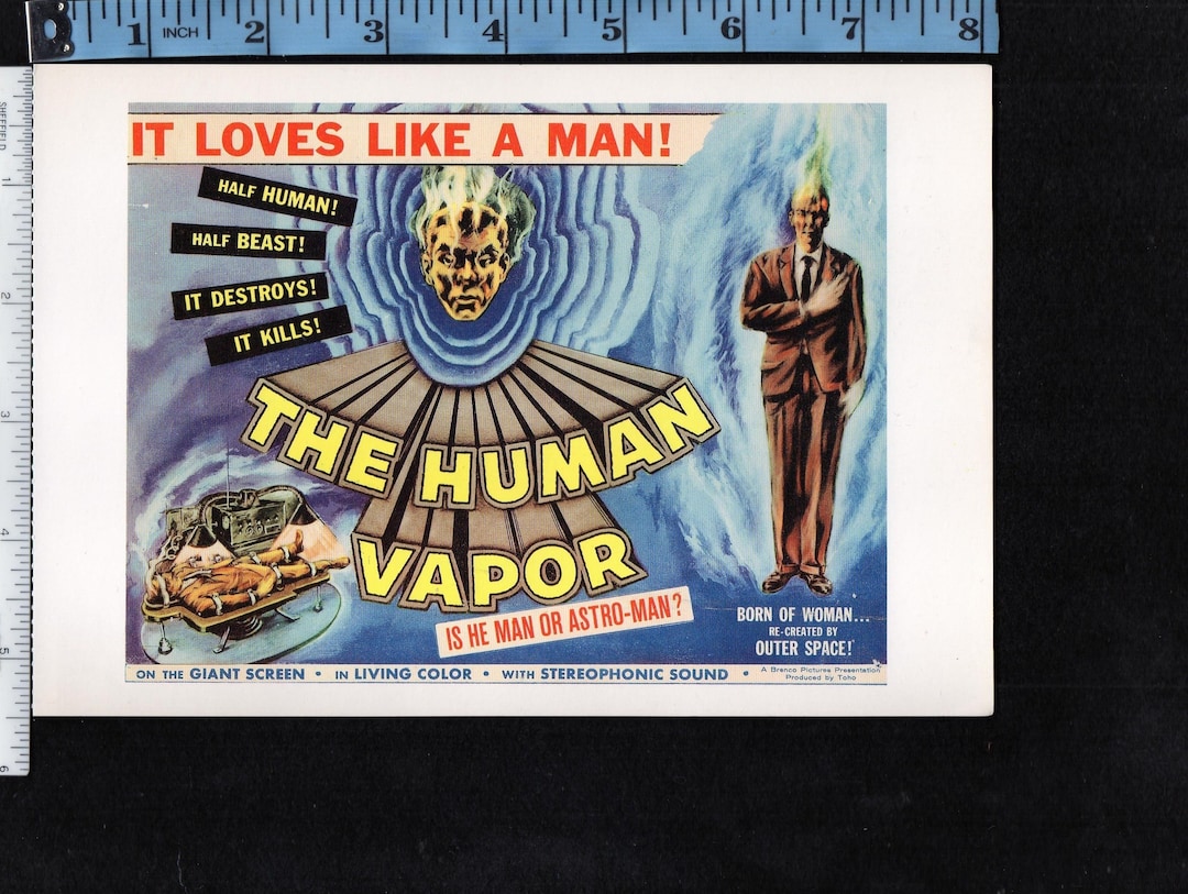 Horror Movie Postcard Scifi THE HUMAN VAPOR Poster Reproduction It ...